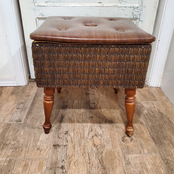 Storage & Organization | Vintage Sewing Stool | Poshmark